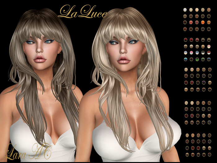 Second Life Marketplace - Lara AC - LALUCE - Hair & Hairbase DEMO